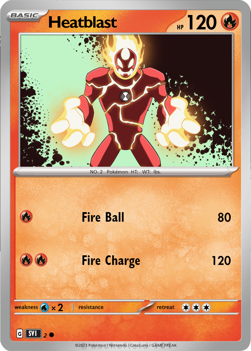 Heatblast - E14O_14 | Pokécardmaker.net