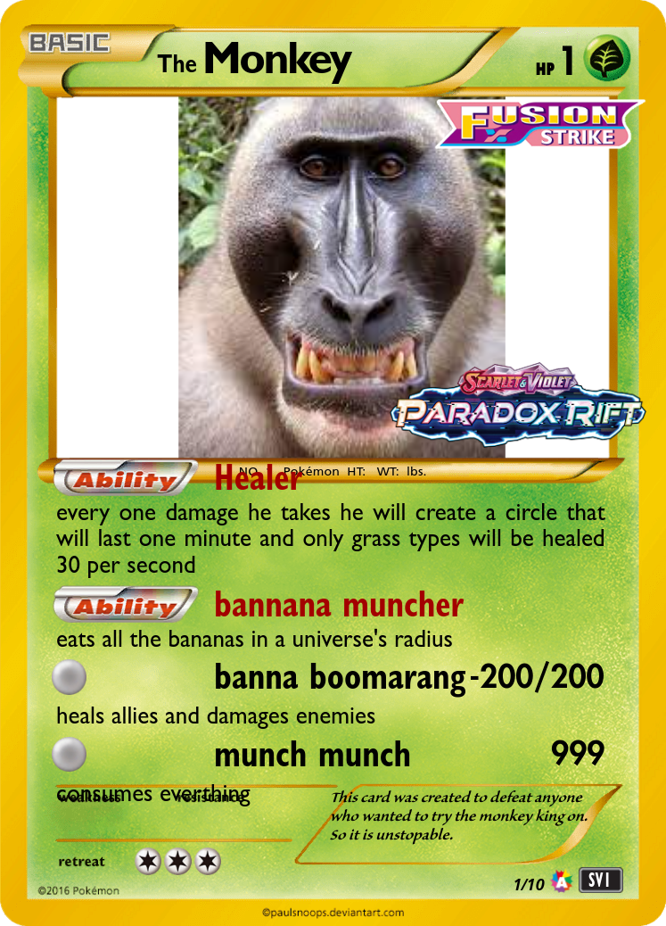 Monkey - EHDMAX | Pokécardmaker.net