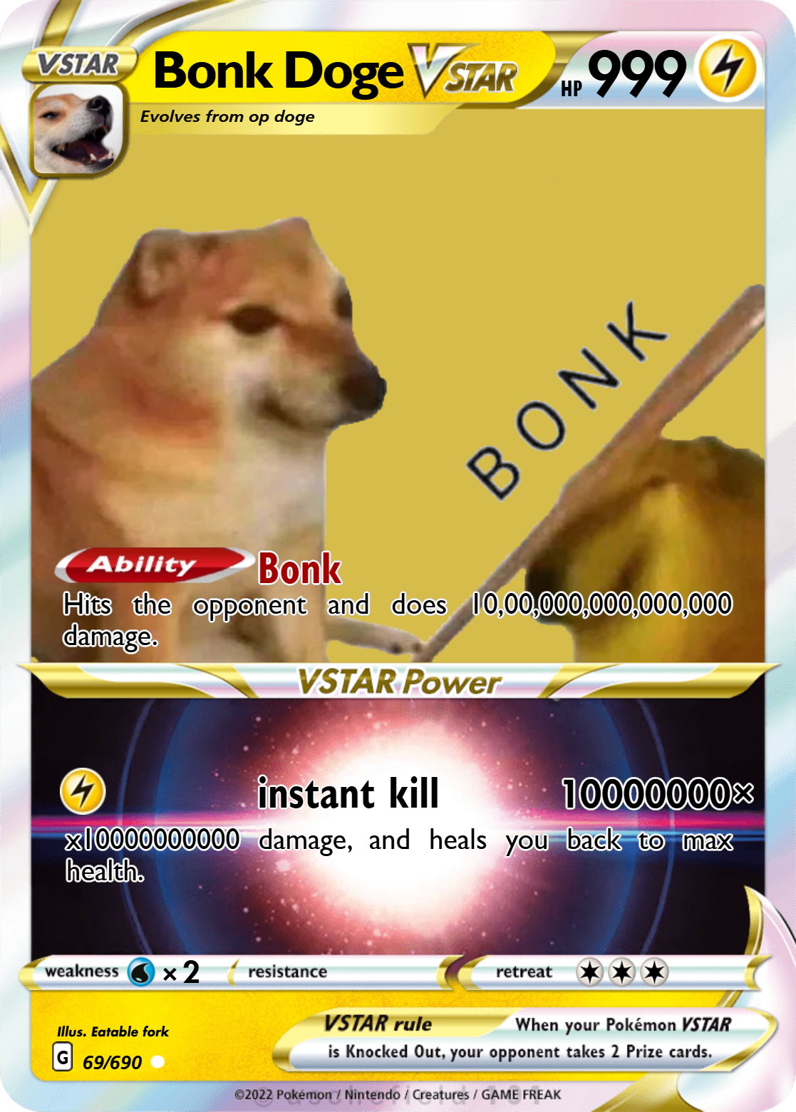 Bonk Doge - Eatable_fork | Pokécardmaker.net