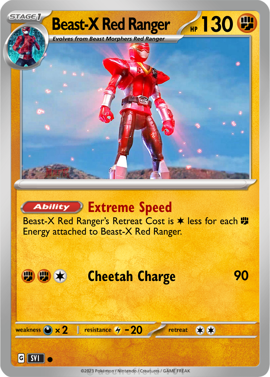 Beast-X Red Ranger - Eclipse | Pokécardmaker.net