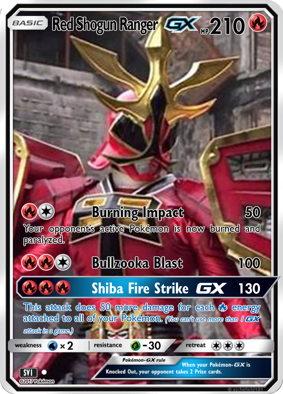 Red Shogun Ranger - Eclipse | Pokécardmaker.net
