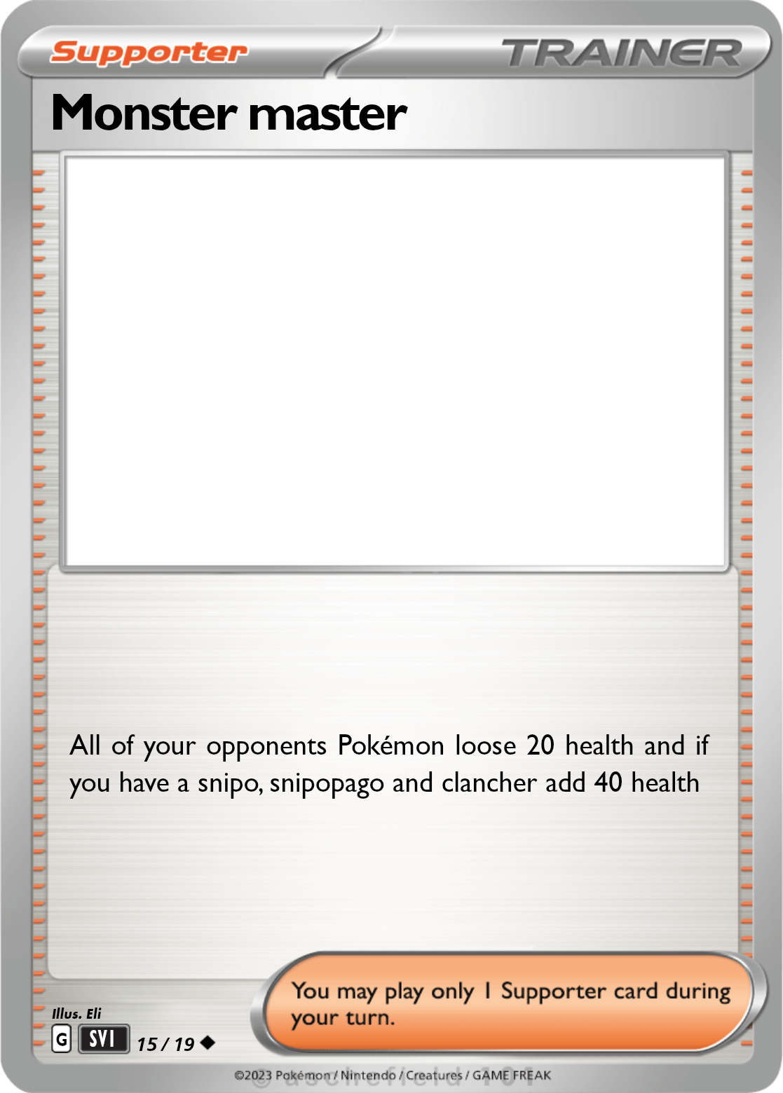 Monster master - Elibee2016 | Pokécardmaker.net