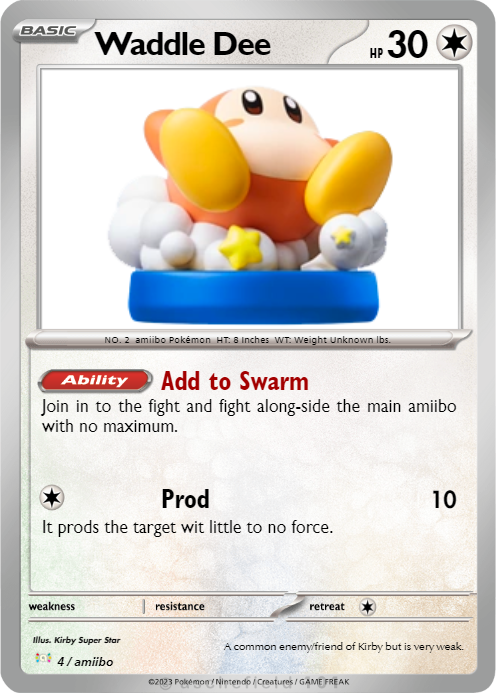 Waddle Dee - EmrldReapr | Pokécardmaker.net