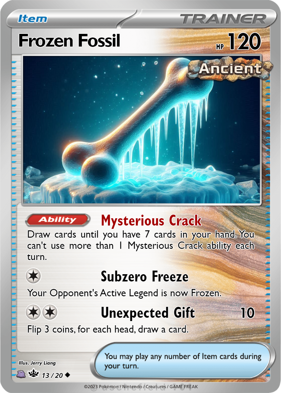 Frozen Fossil - EnderPlaces | Pokécardmaker.net