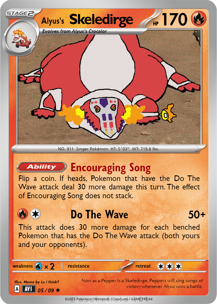 Skeledirge - EnduTCG | Pokécardmaker.net