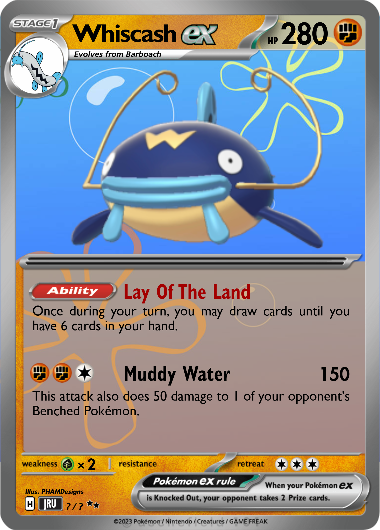 Whiscash - EnhancedReality | Pokécardmaker.net