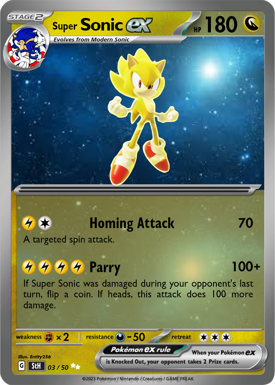 Sonic - Entity256 | Pokécardmaker.net