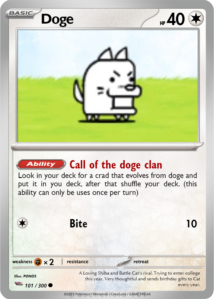 Doge - Enzo200 | Pokécardmaker.net
