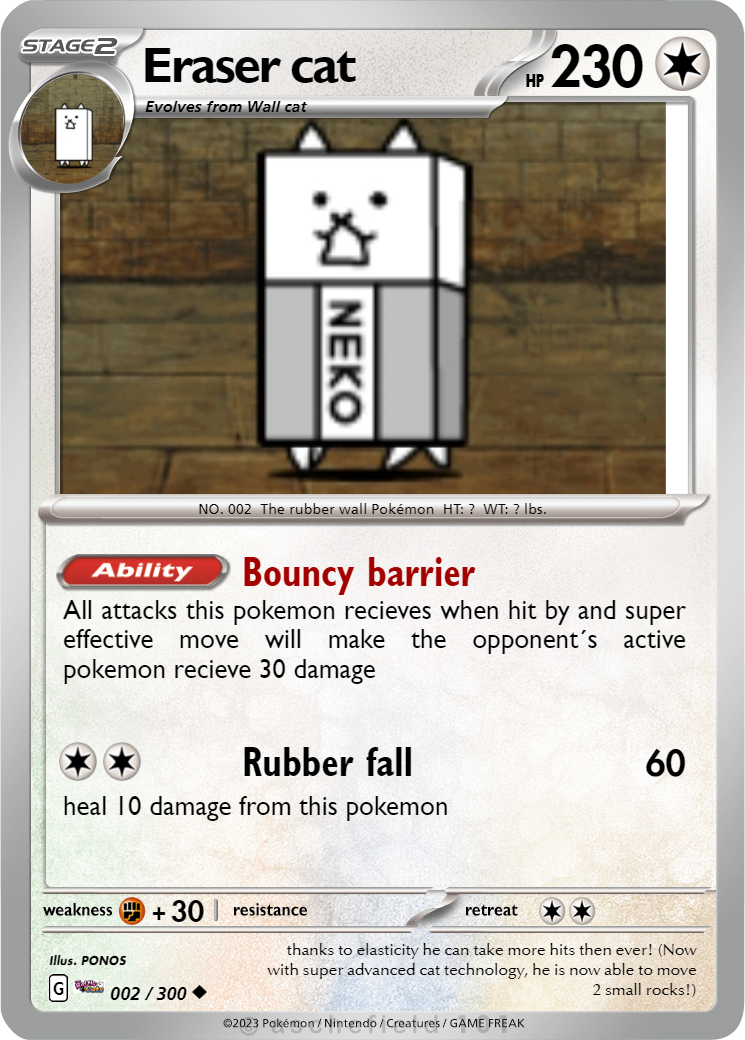Eraser cat - Enzo200 | Pokécardmaker.net