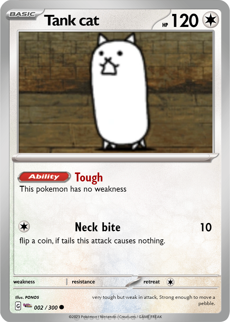 Tank cat - Enzo200 | Pokécardmaker.net
