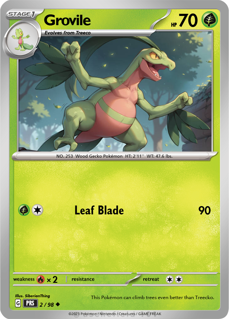 Grovile - Erebus | Pokécardmaker.net