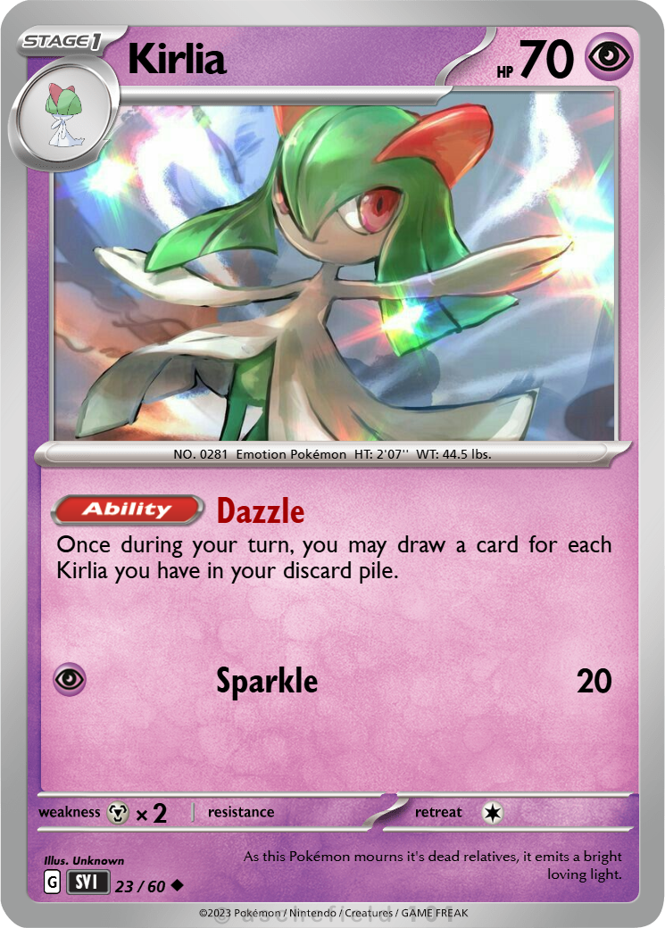 Kirlia - Erebus | Pokécardmaker.net