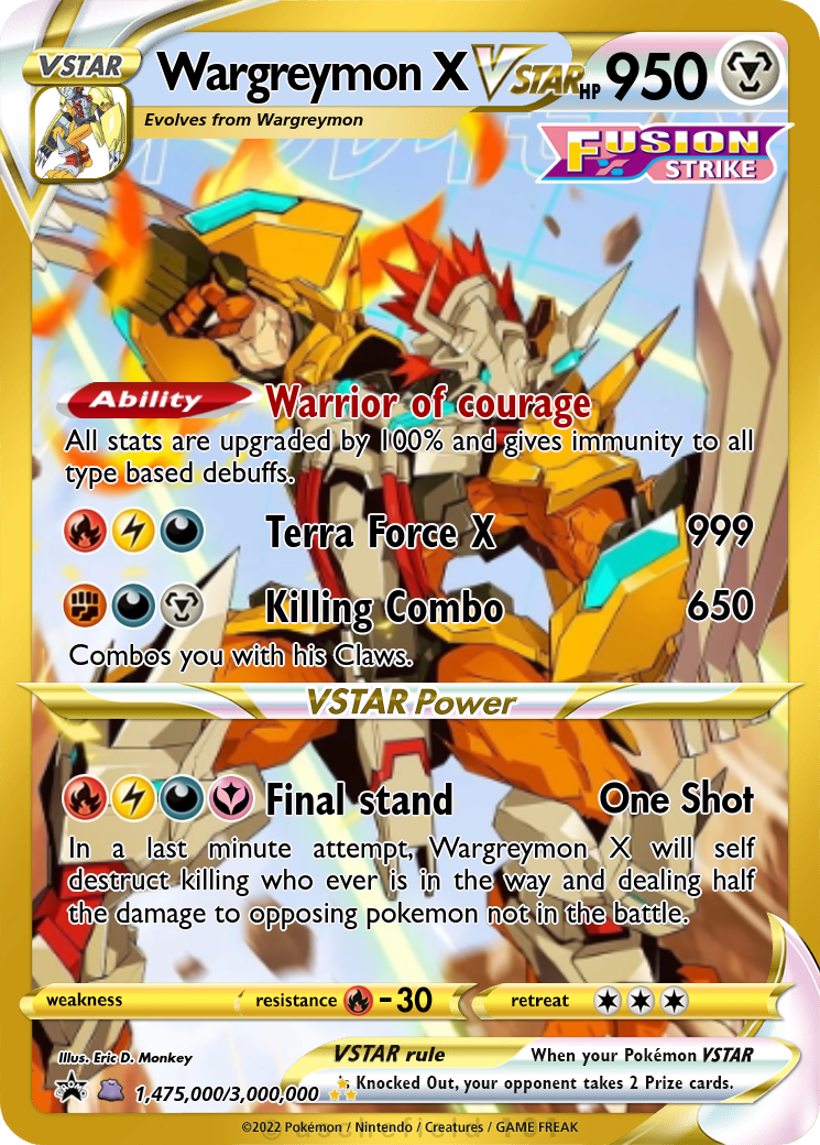 Wargreymon X - EricDMonkey | Pokécardmaker.net