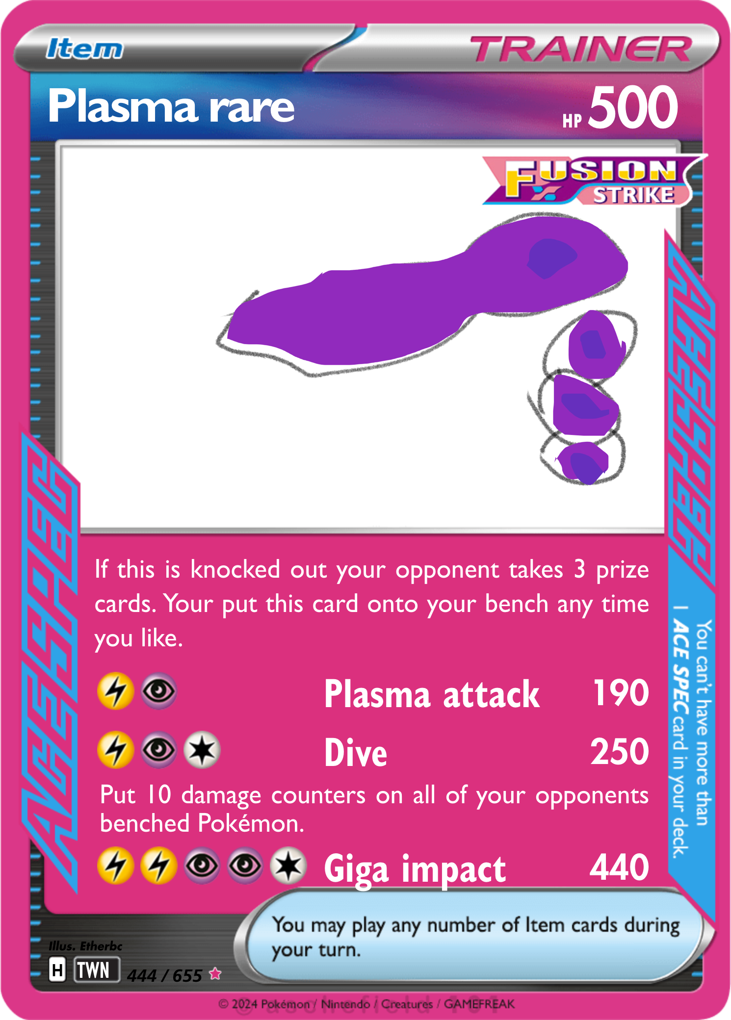 Plasma rare - Etherbc | Pokécardmaker.net