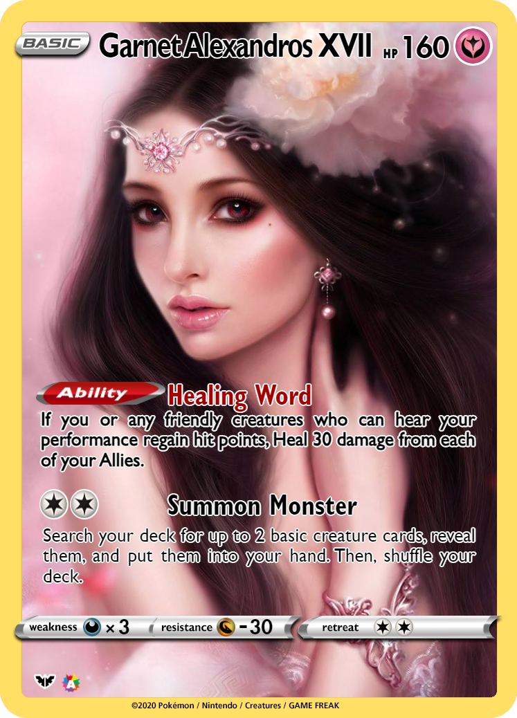 Garnet Alexandros XVII - EvelyneLocke | Pokécardmaker.net