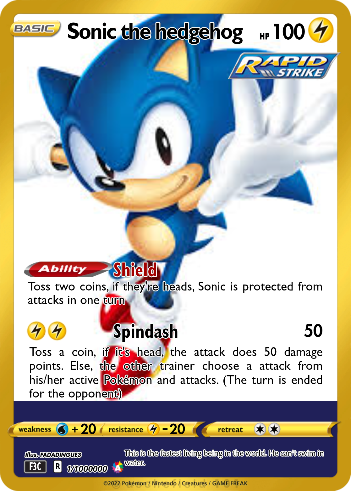 Sonic the hedgehog - FADADINGUE3 | Pokécardmaker.net