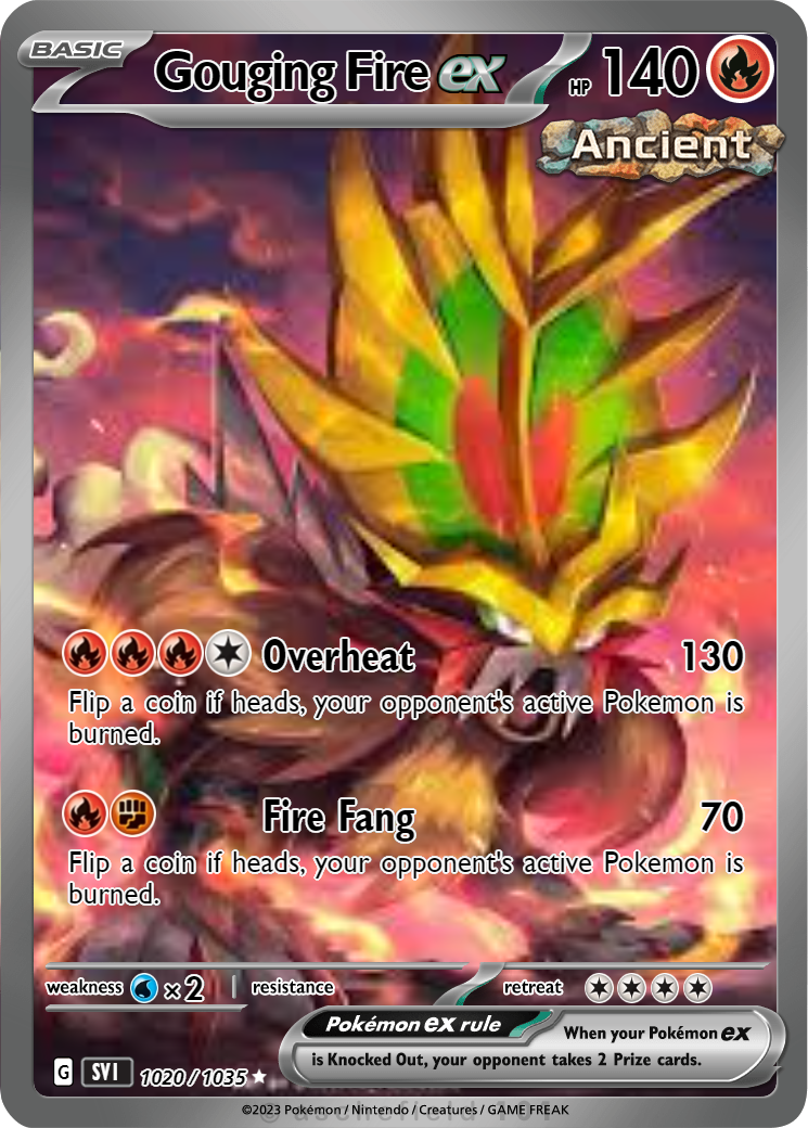 Gouging Fire - FAMILY_FUN | Pokécardmaker.net