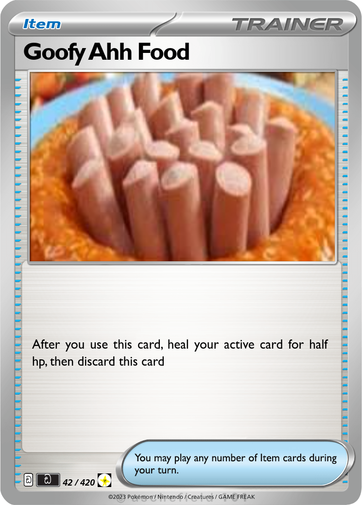 Goofy Ahh Food - Fardinator | Pokécardmaker.net