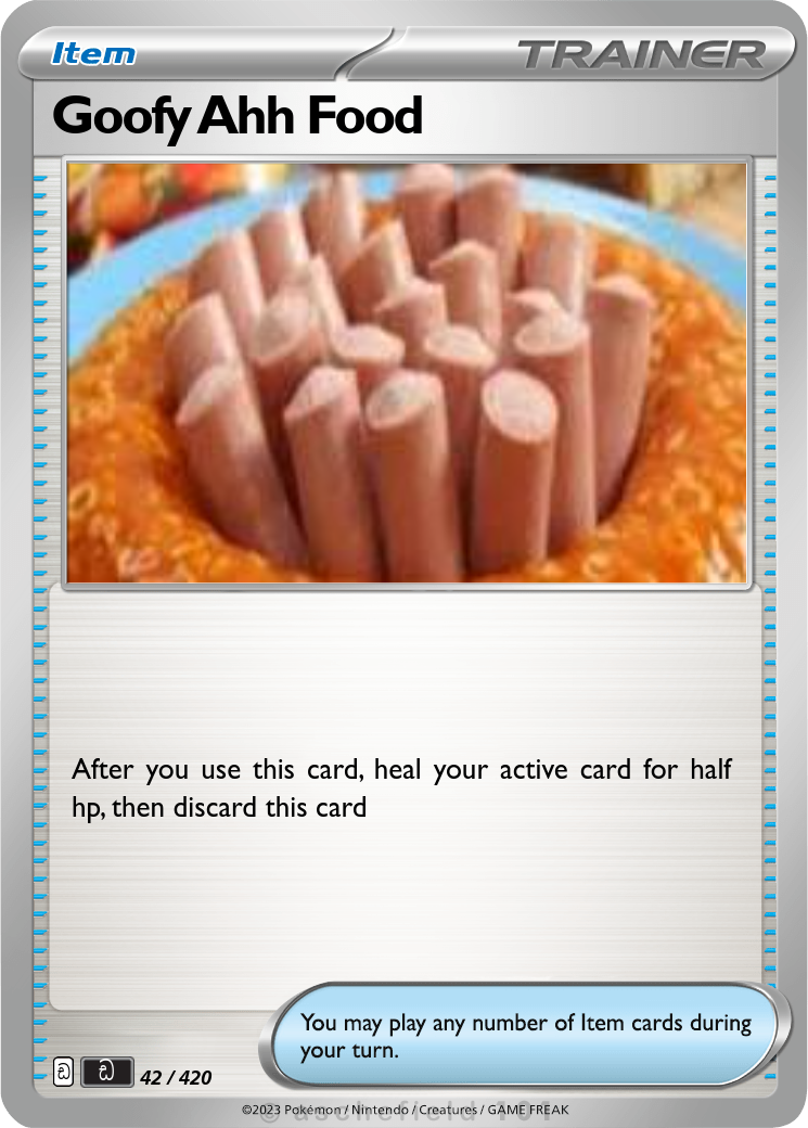 Goofy Ahh Food - Fardinator | Pokécardmaker.net