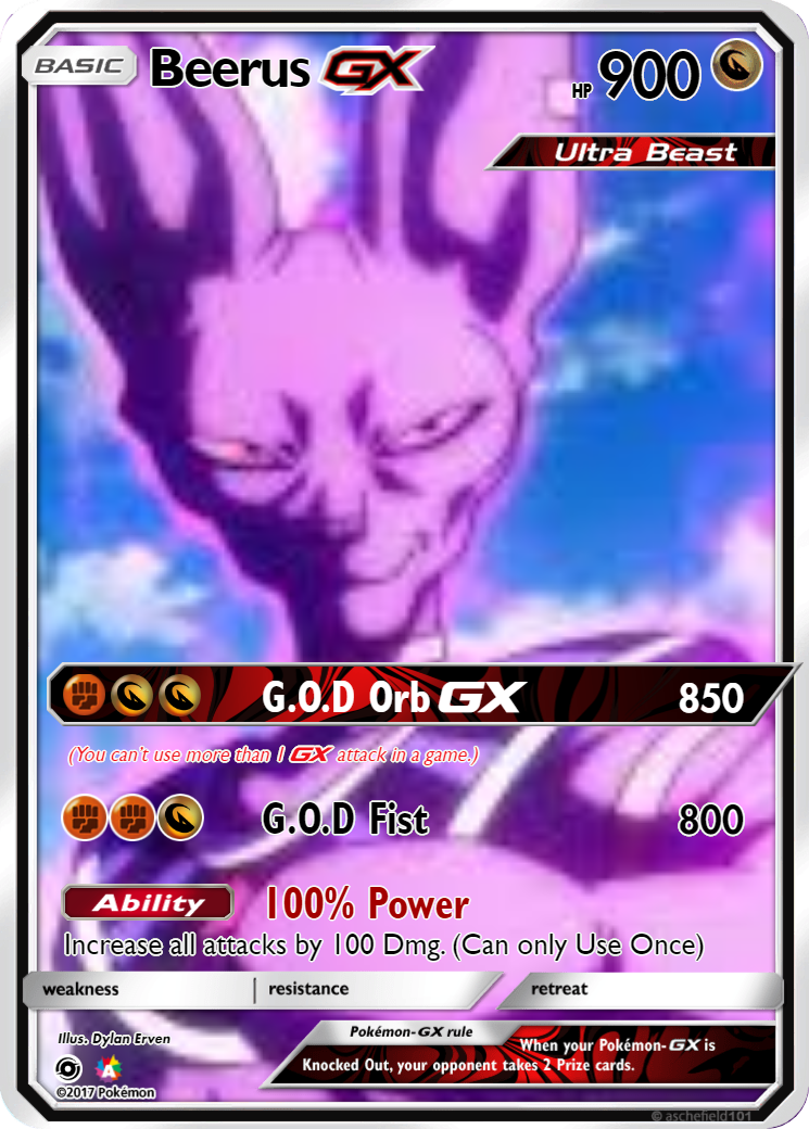Beerus - Fearless | Pokécardmaker.net