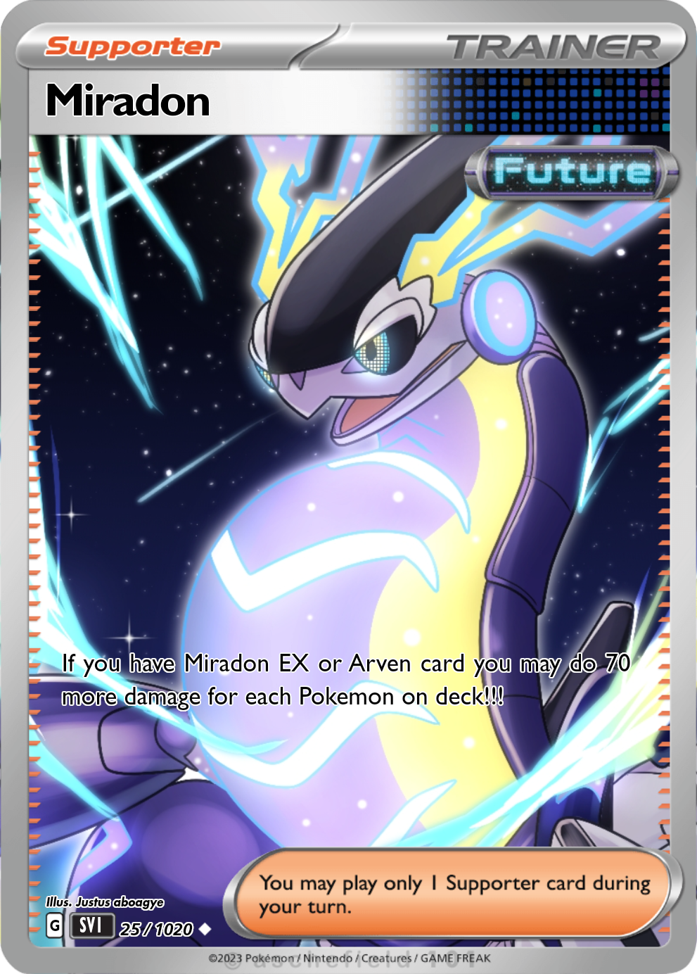 Miradon - Fearlessfrog | Pokécardmaker.net
