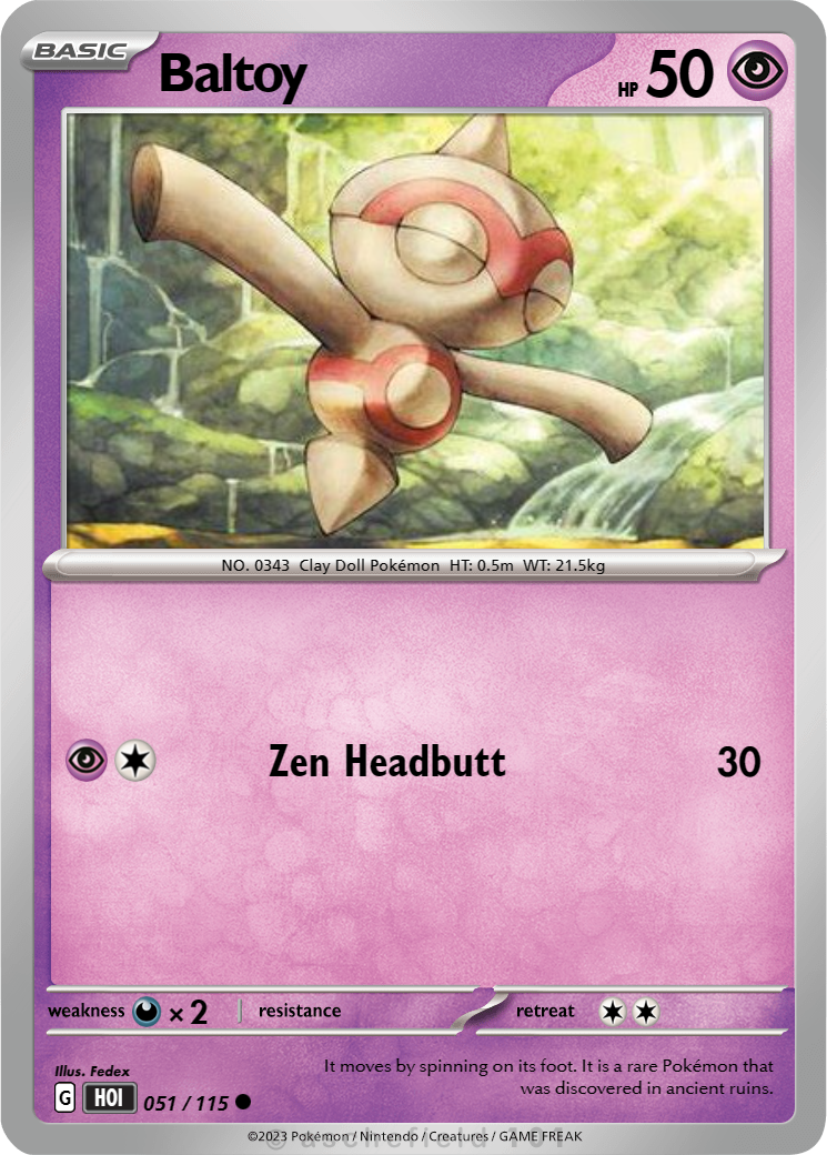 Baltoy - Fedex | Pokécardmaker.net