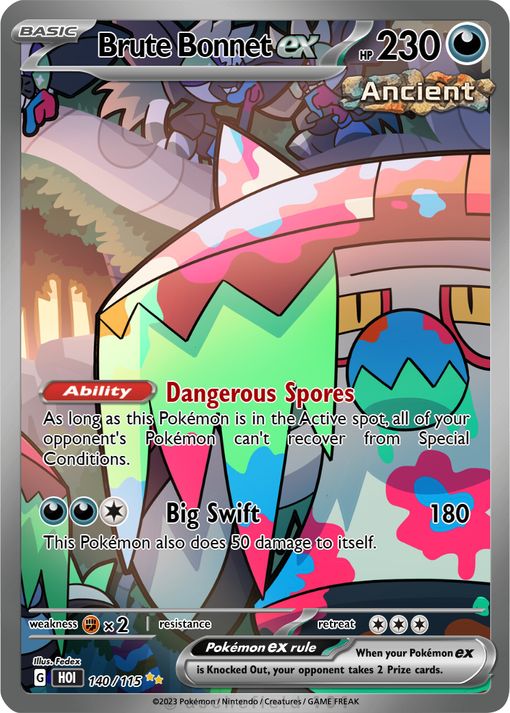 Brute Bonnet - Fedex | Pokécardmaker.net