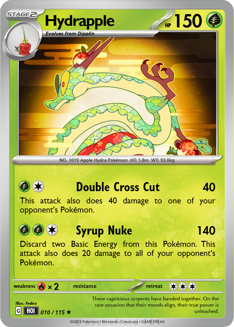 Hydrapple - Fedex | Pokécardmaker.net