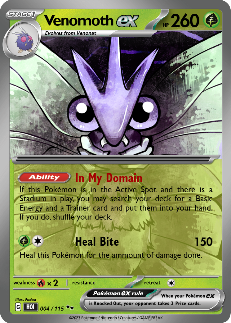 Venomoth - Fedex | Pokécardmaker.net