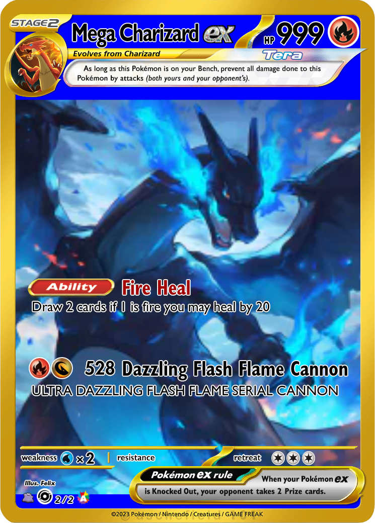 Mega Charizard - Ferrikusu | Pokécardmaker.net