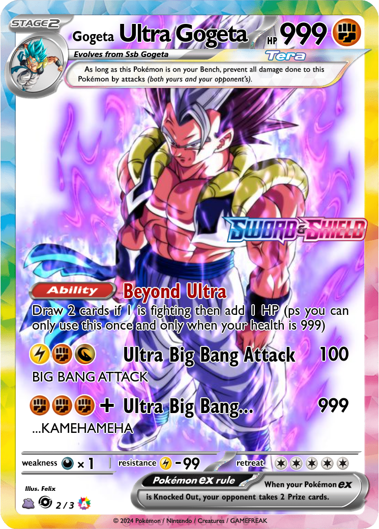 Ultra Gogeta - Ferrikusu | Pokécardmaker.net