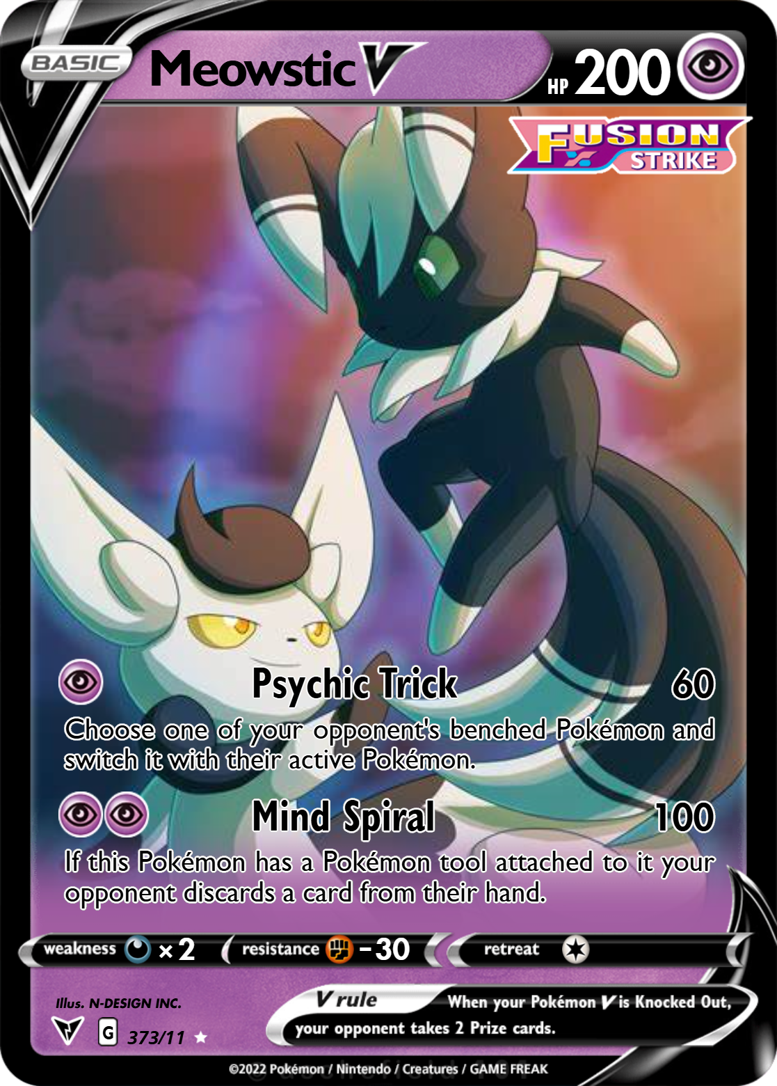 Meowstic - FireyEnzo599GTX | Pokécardmaker.net