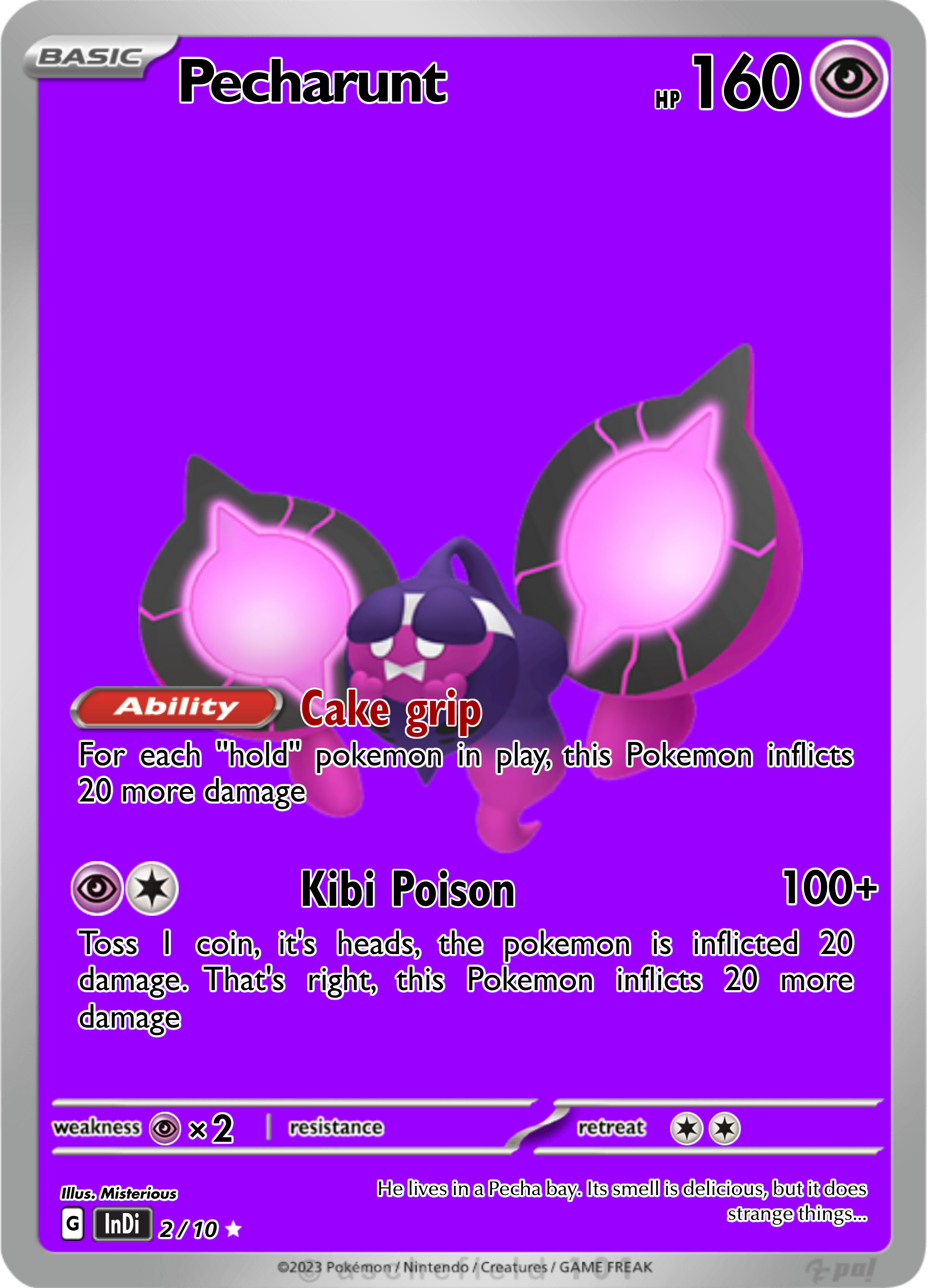 Pecharunt - Flambi-red | Pokécardmaker.net