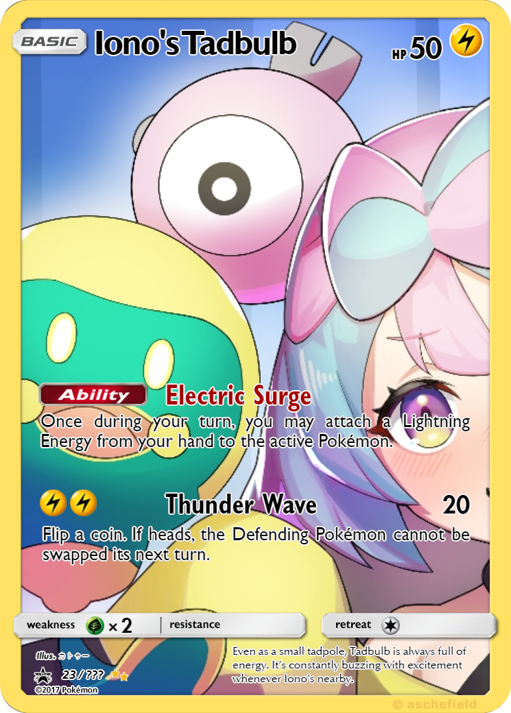 Iono's Tadbulb - FreYhx | Pokécardmaker.net