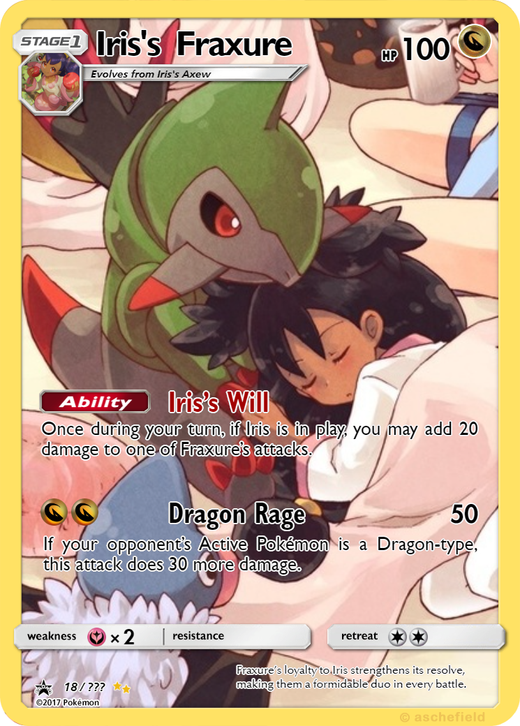 Iris's Fraxure - FreYhx | Pokécardmaker.net