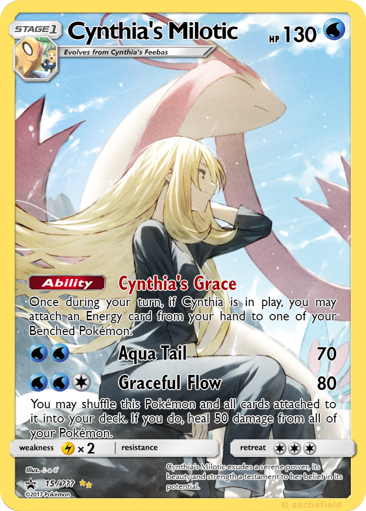Cynthia's Milotic - FreYhx | Pokécardmaker.net