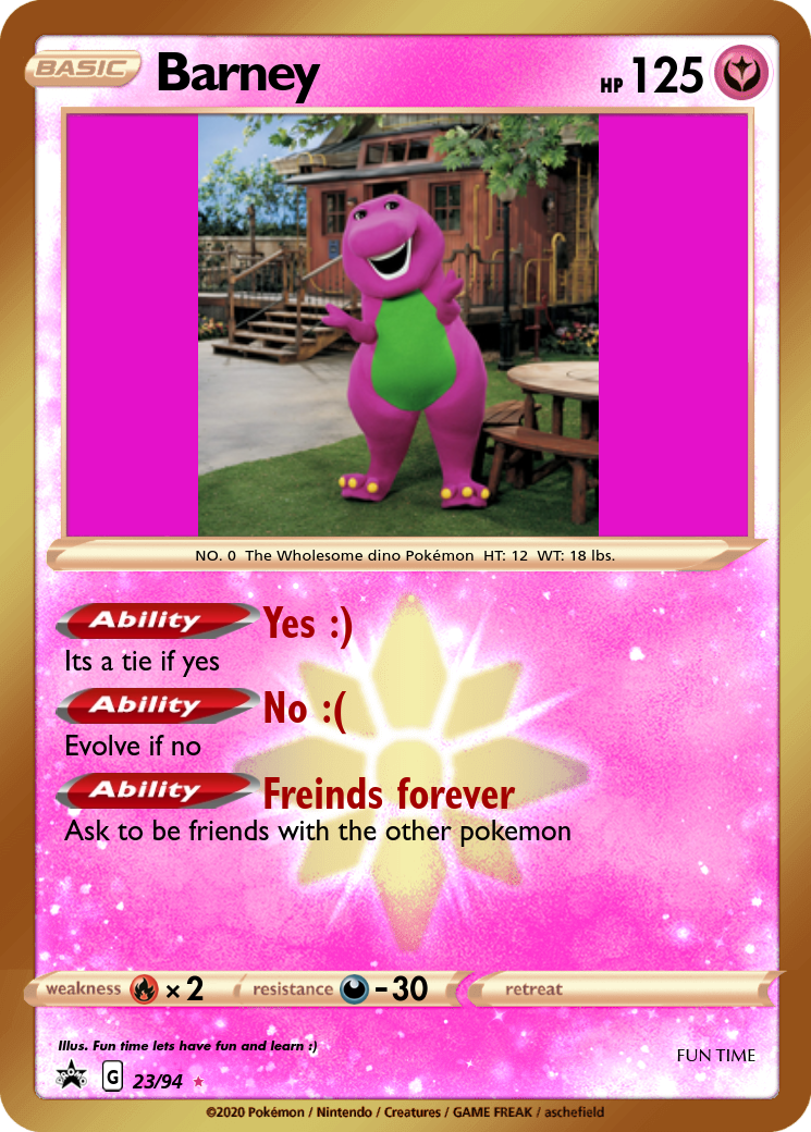 Barney - FreakyLemon | Pokécardmaker.net