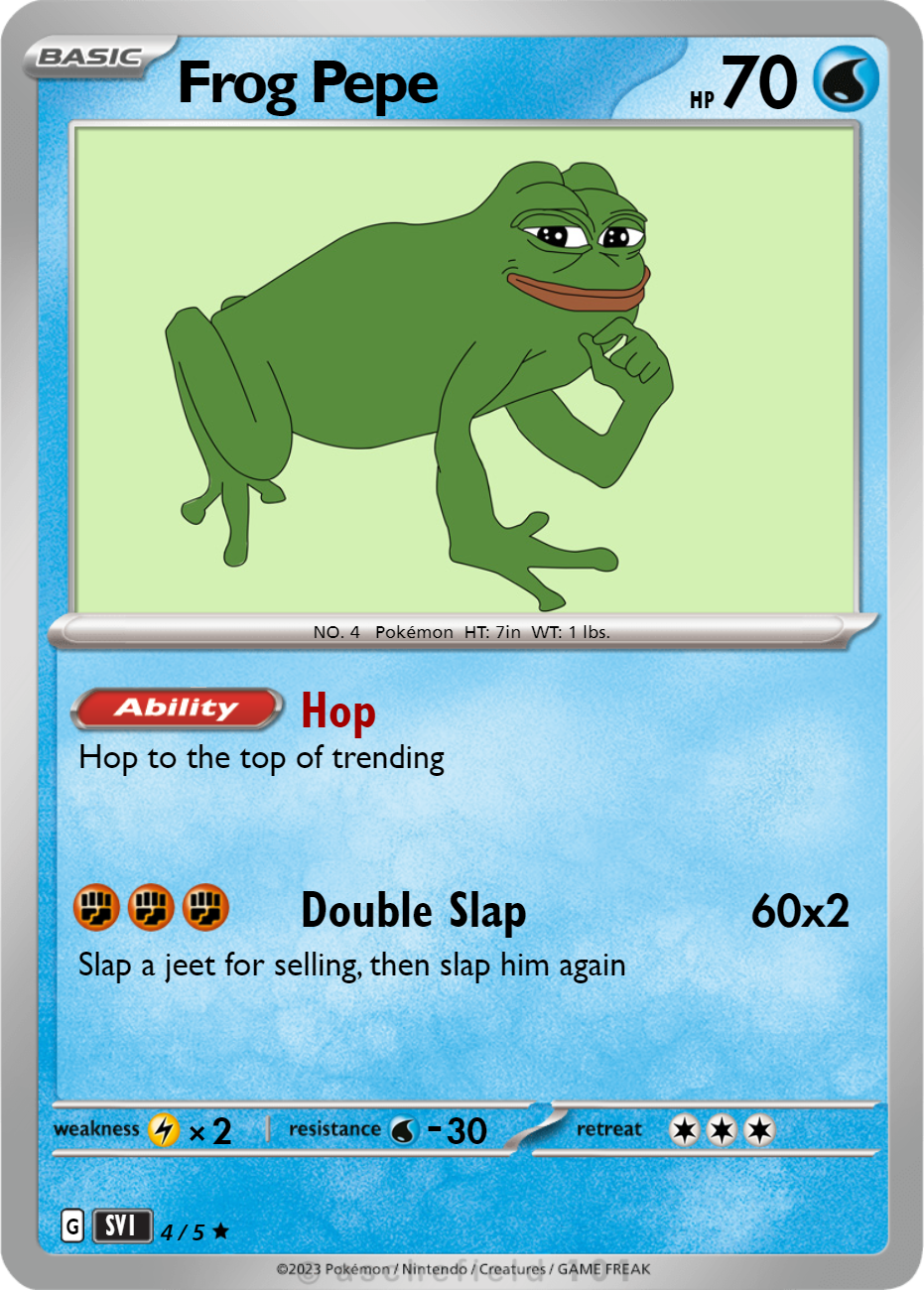 Frog Pepe - FrogPepe | Pokécardmaker.net