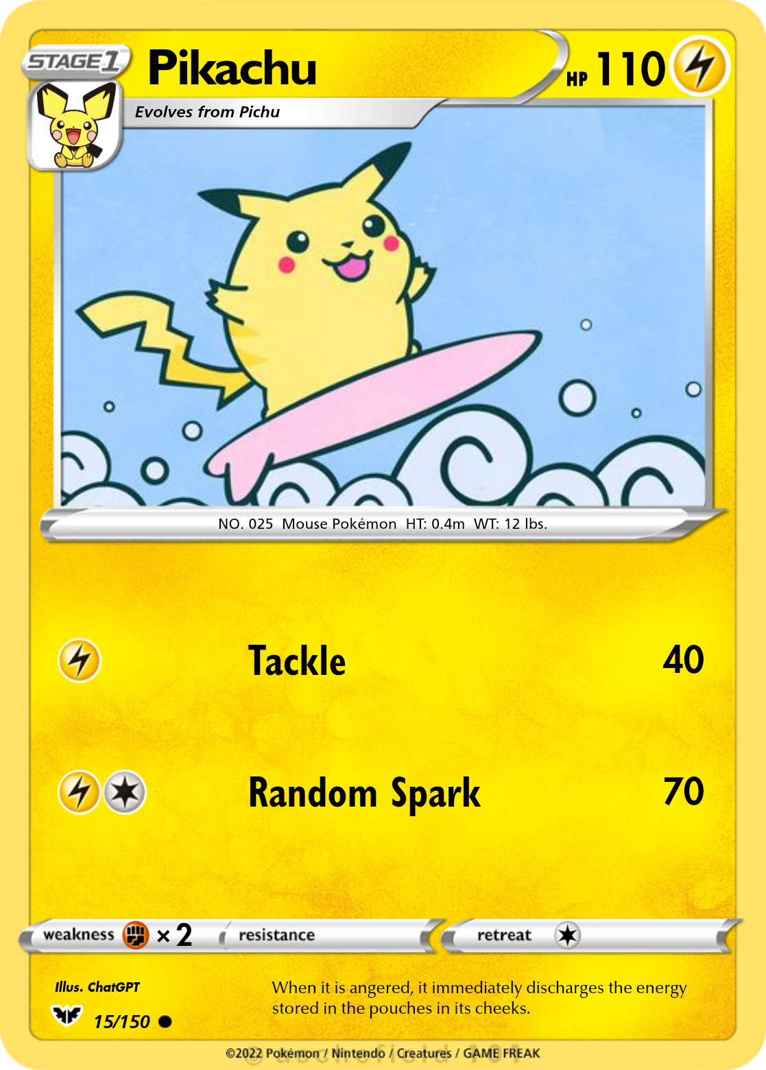 Pikachu - FunkyFishCardMaker | Pokécardmaker.net