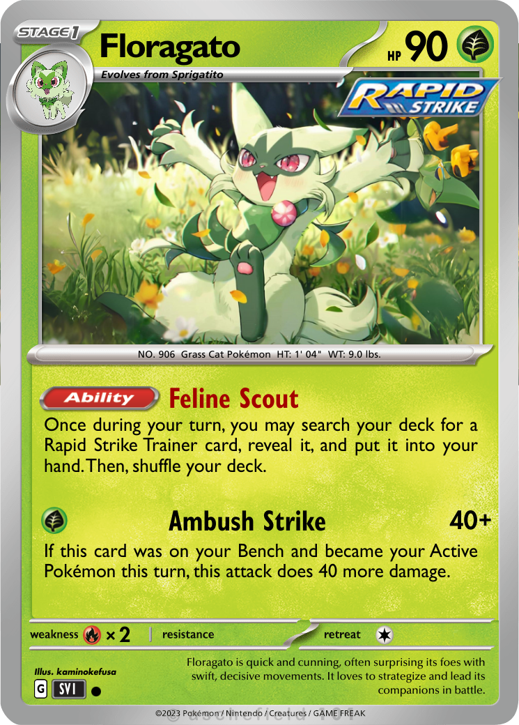 Floragato - FuturisticSpark | Pokécardmaker.net