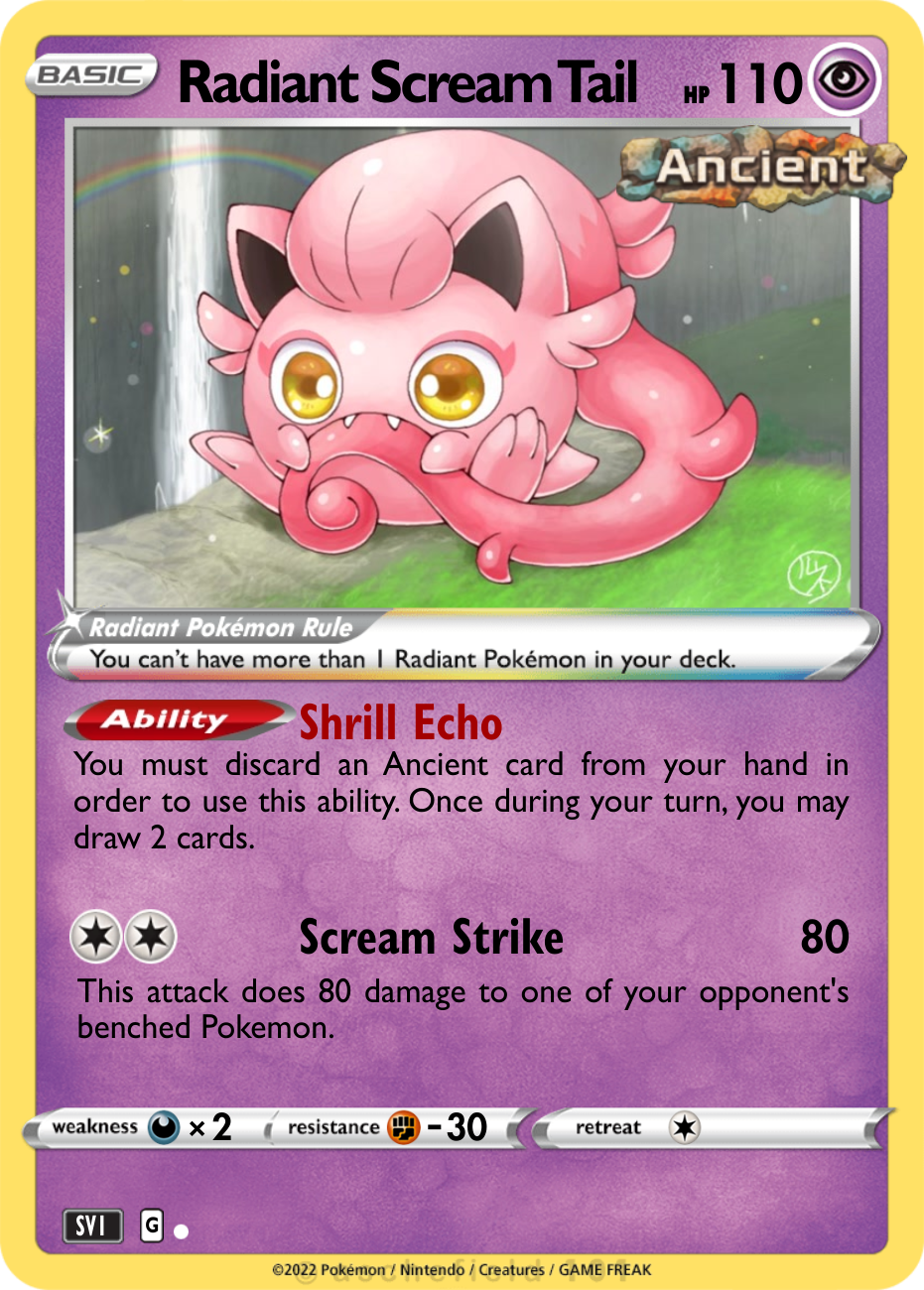 Radiant Scream Tail - FuturisticSpark | Pokécardmaker.net