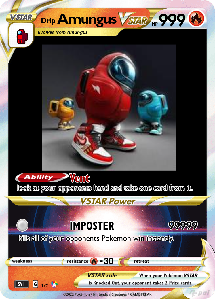 Amungus - GRIMACE | Pokécardmaker.net