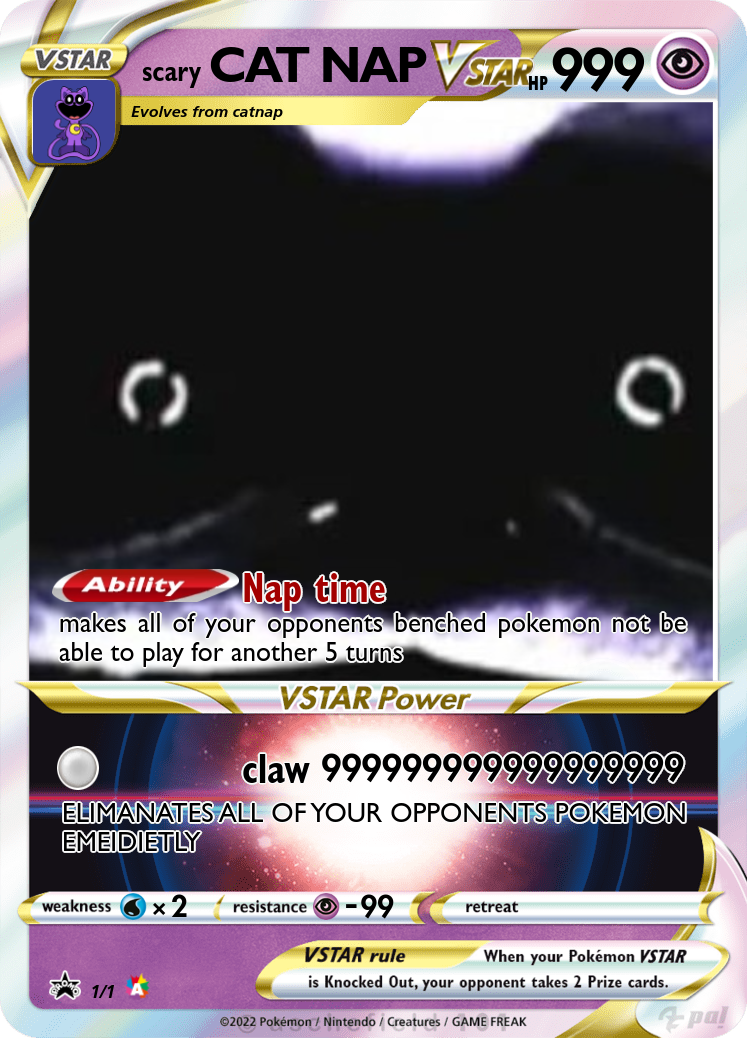 CAT NAP - GRIMACE | Pokécardmaker.net