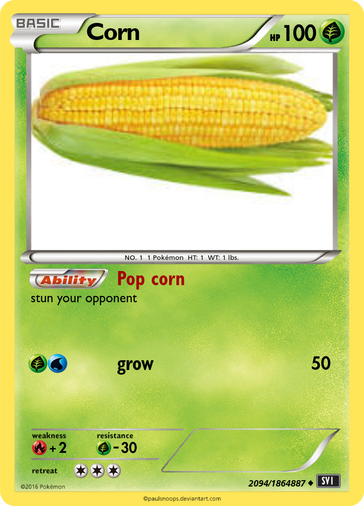 Corn - GRIMACE | Pokécardmaker.net