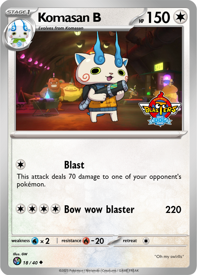 Komasan B - GWannes | Pokécardmaker.net