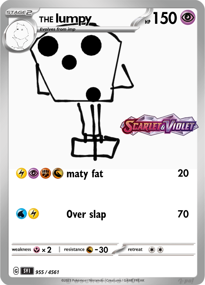 lumpy - GamJam | Pokécardmaker.net