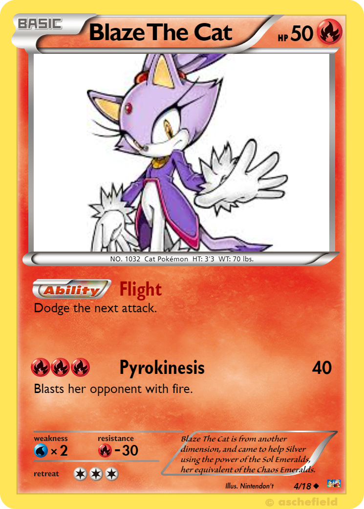 Blaze The Cat - Garbled | Pokécardmaker.net