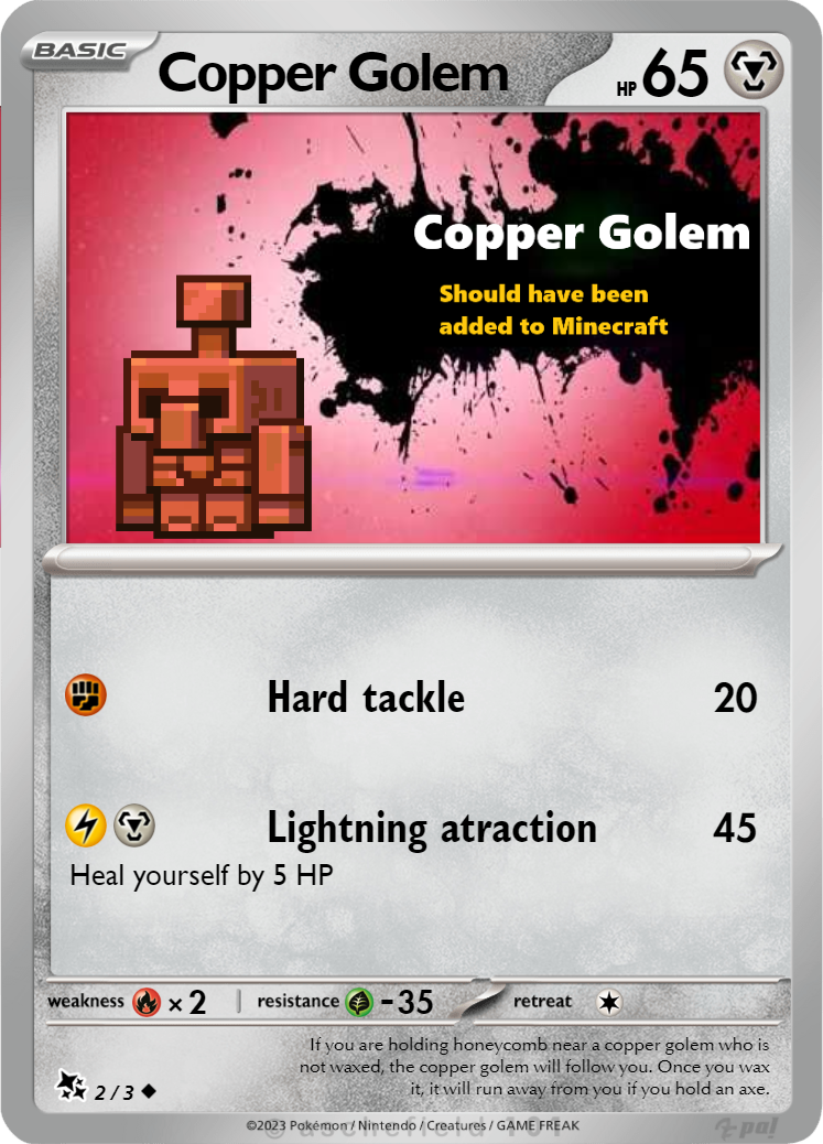 Copper Golem - GavPlixed925 | Pokécardmaker.net