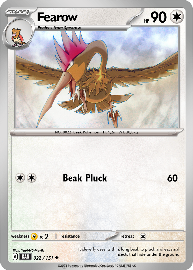 Fearow - GavinGengar | Pokécardmaker.net