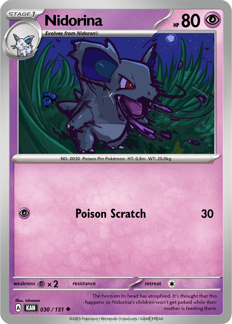Nidorina - GavinGengar | Pokécardmaker.net